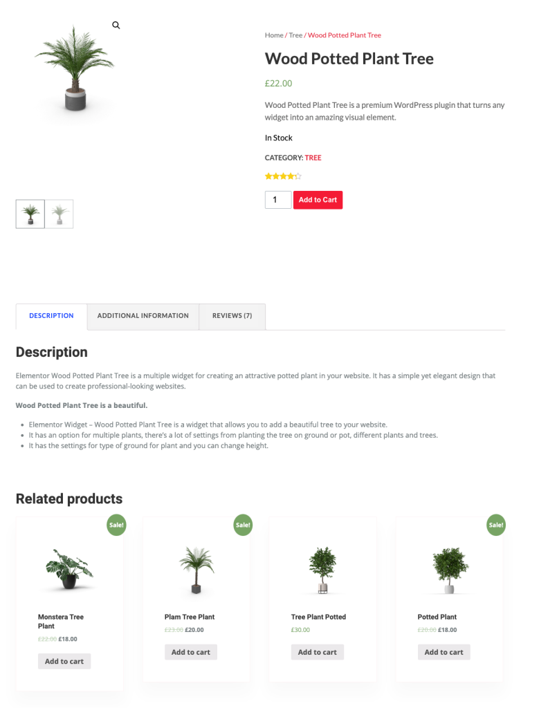 Product Description Widget – Ultimate Store Kit